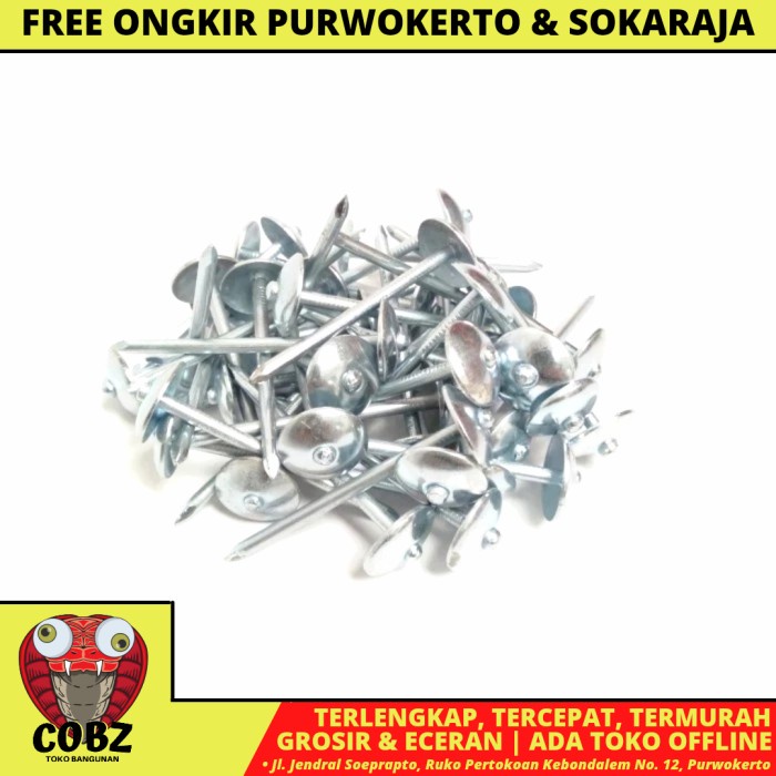 Jual 2 IN / NM Paku Kayu Payung Atap Seng Asbes Roofing Polos KG ...