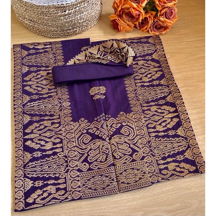 Jual SET COUPLE BENANG SONGKET METALIC/PREMIUM (KAMEN SAPUT UDENG ...
