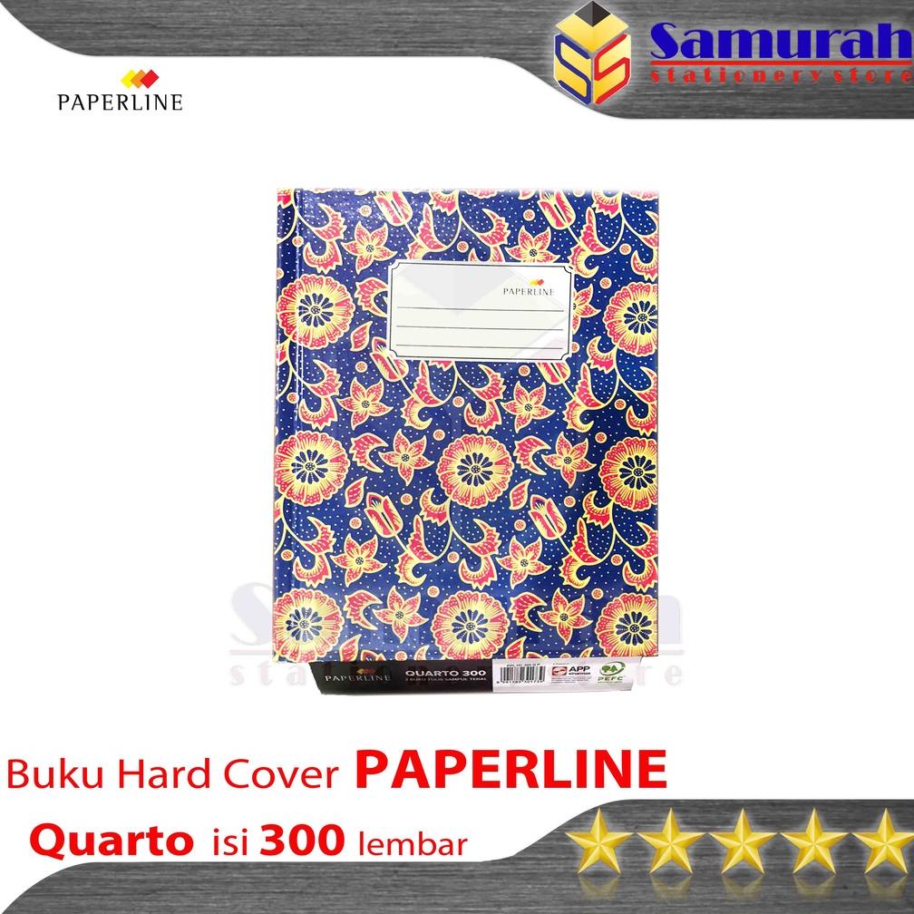 Jual Terlaris Buku Hard Cover Paperline Quarto Isi 300 Lembar Buku