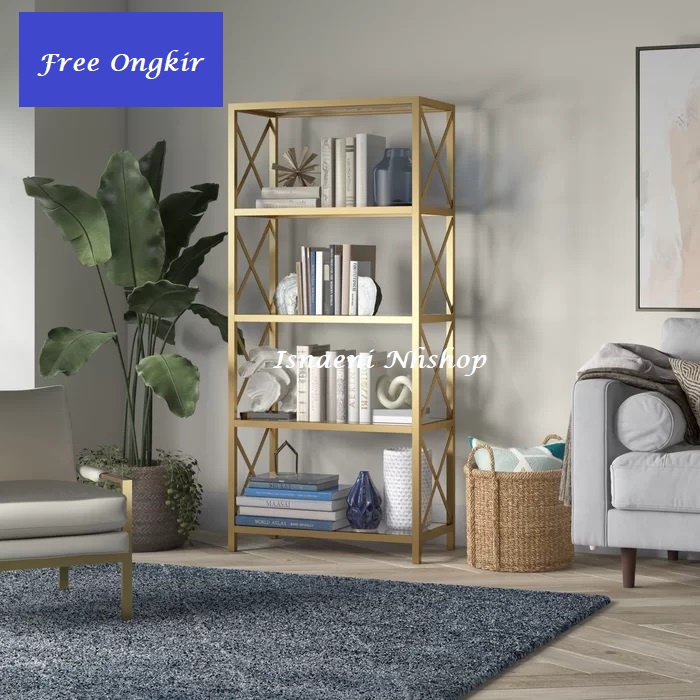 Jual Rak Hiasan Ruang Tamu Modern-Rak Susun Multifungsi-Rak Besi Hollow ...