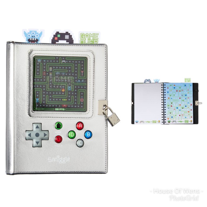 Jual Pad Smiggle Game On A5 Lockable Notebook - Diary Catatan Kunci ...
