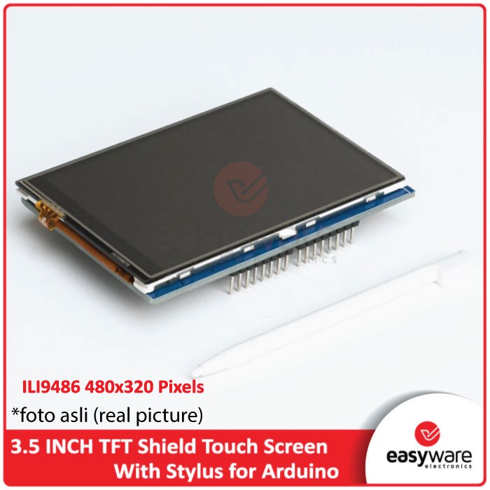 Jual Drawing Tft Lcd 3.5 Inch Shiled Touch Screen Ili9486 Display For ...