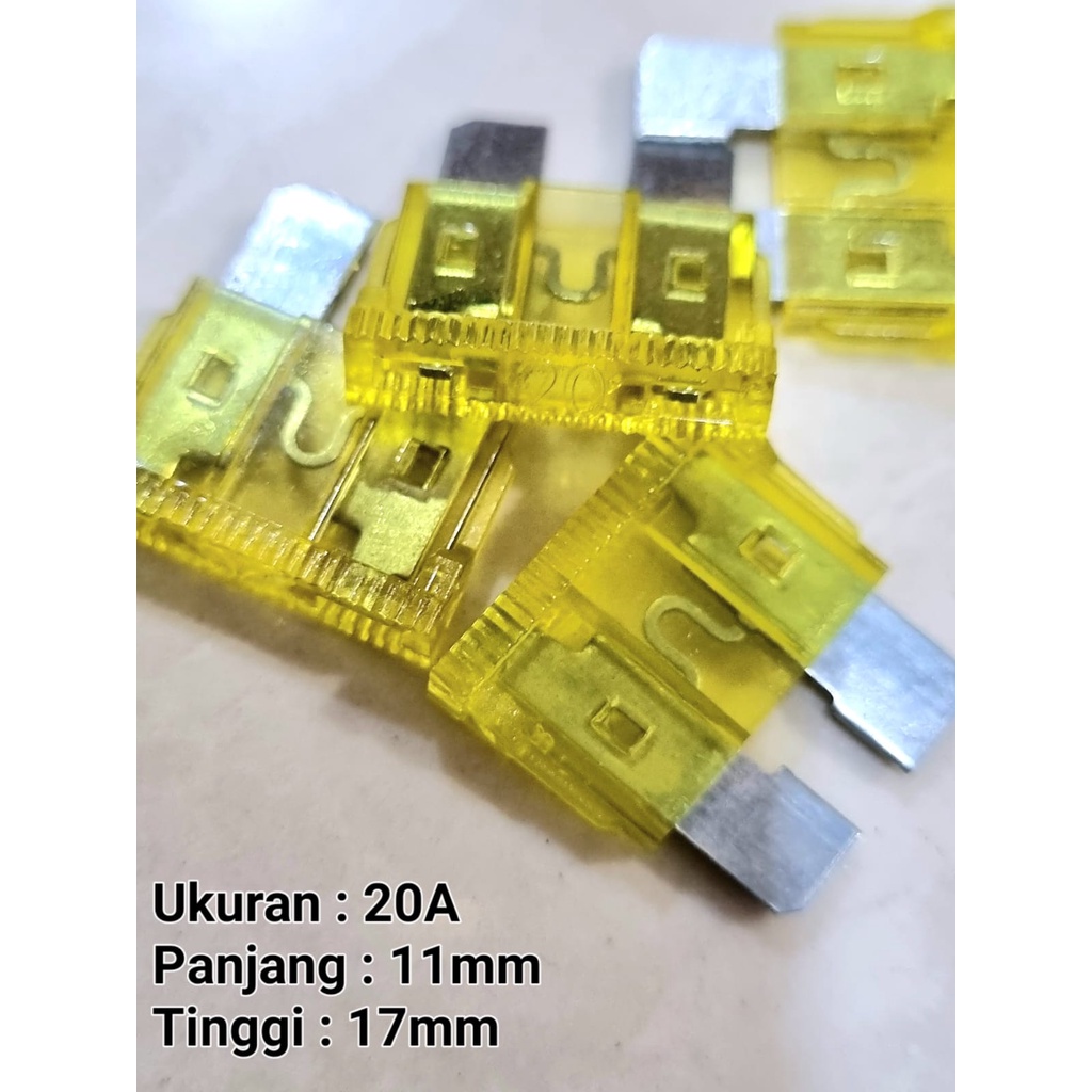 Jual Sekring Tancap Motor Fuse kecil 20A - Harga per 1 pcs | Shopee ...