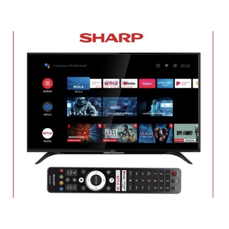 Jual Sharp Smart Android TV 50 2T-C50EG1i 50EG1i Digital NEW Google TV | Shopee Indonesia