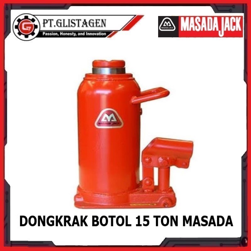 Jual Dongkrak Botol 15 Ton Hydraulic Jack 15T Mobil Truck Masada Japan ...