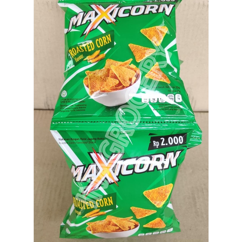 Jual Maxicorn Rasa Roasted Corn 1 renceng isi 10 pcs @20 gr | Shopee ...