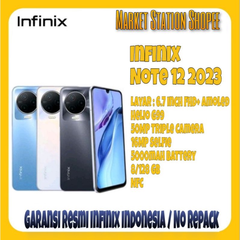 Jual Infinix Note 12 2023 8/128 GB New Garansi Resmi Infinix Indonesia ...