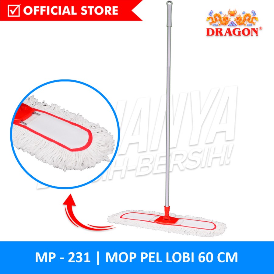 Jual DRAGON Pel Lantai JUMBO Pel Lobi 60 CM Lobby Duster Mop Pel ...