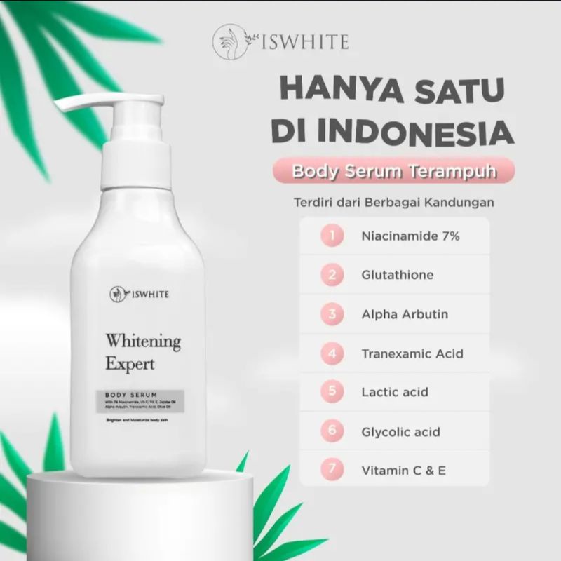 Jual ISWHITE Whitening Expert BODY SERUM with Niacinamide 7% / Body ...