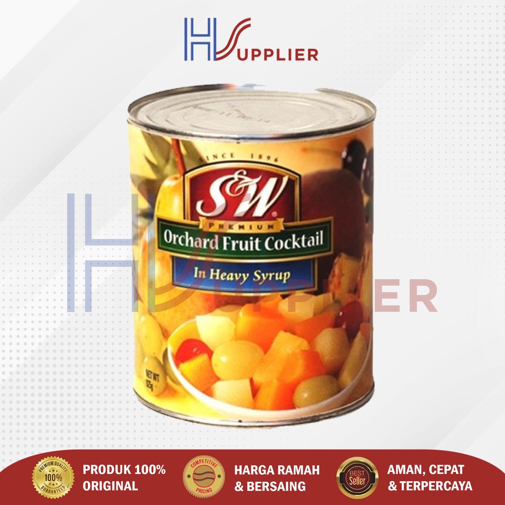 Jual Buah Kaleng Dalam Sirup / Orchard Fruit Cocktail In Syrup S&W 825 ...