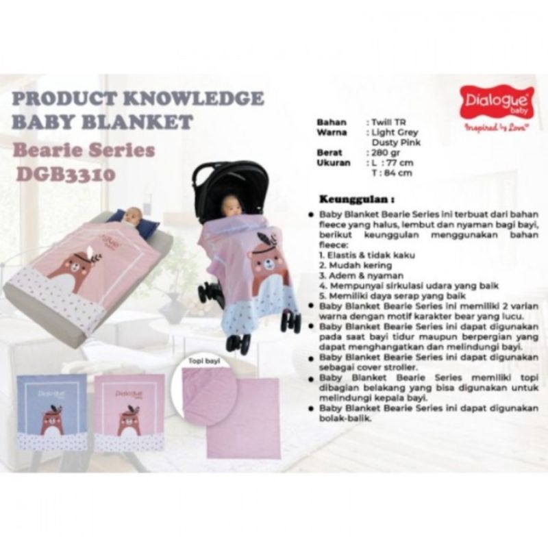 Jual Dialogue Blangket Bearie Series DGB 3310 | Shopee Indonesia