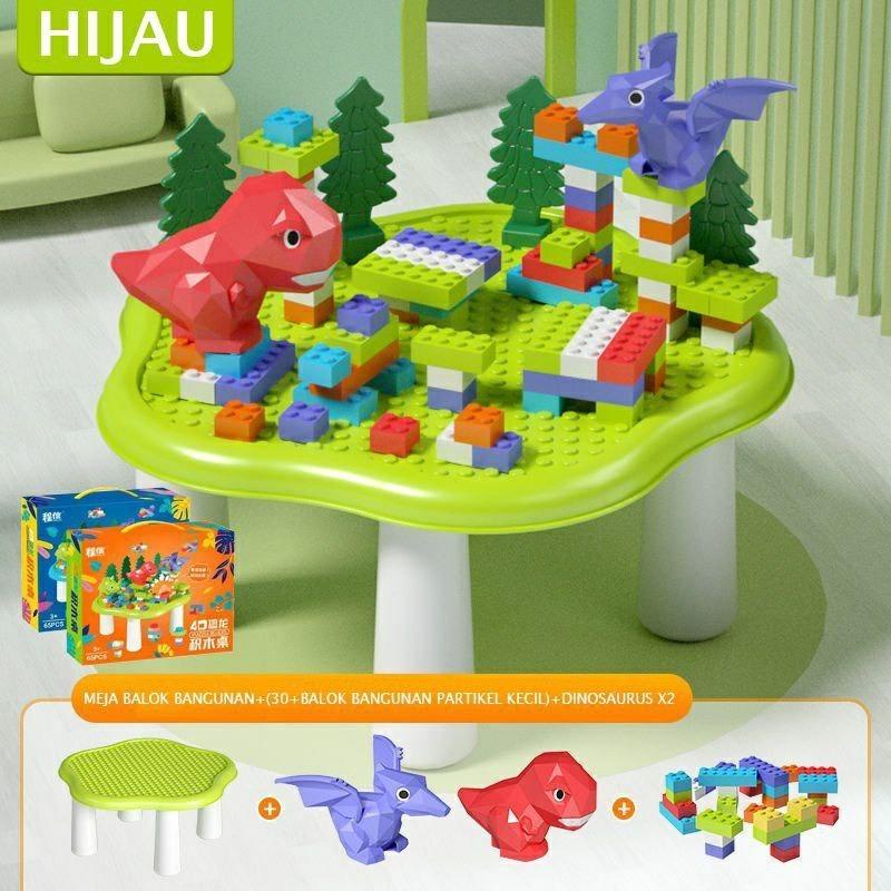 Jual Meja Balok Dinosaurus 4D Puzzle Block Puzzle Mainan Balok Susun ...