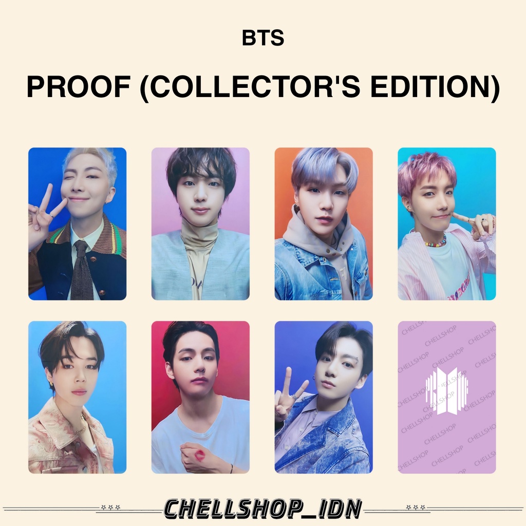 Jual PHOTOCARD BTS PROOF (COLLECTOR'S EDITION) | Shopee Indonesia