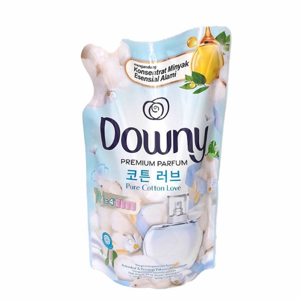 Jual PELEMBUT PEWANGI PAKAIAN BAYI DOWNY PURE COTTON LOVE 550 ML POUCH ...
