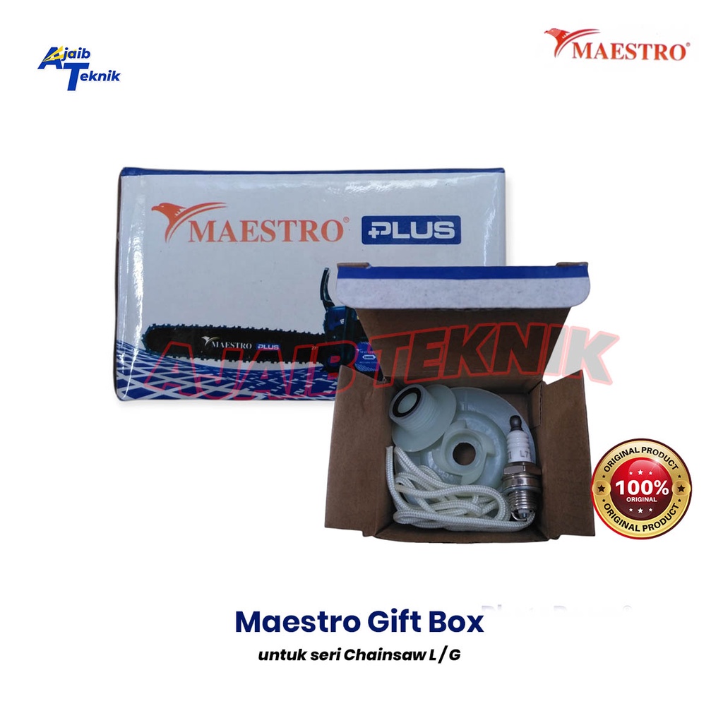 Jual Maestro Gift Box Set - Pully, Worm Gear, Tali, Busi Chainsaw 6500 ...