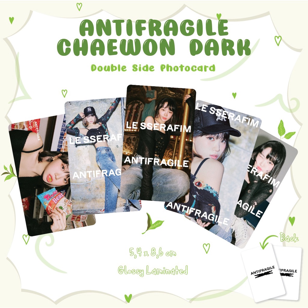 Jual Photocard Kpop Le Sserafim Antifragile Lesserafim l Photo Card PC ...