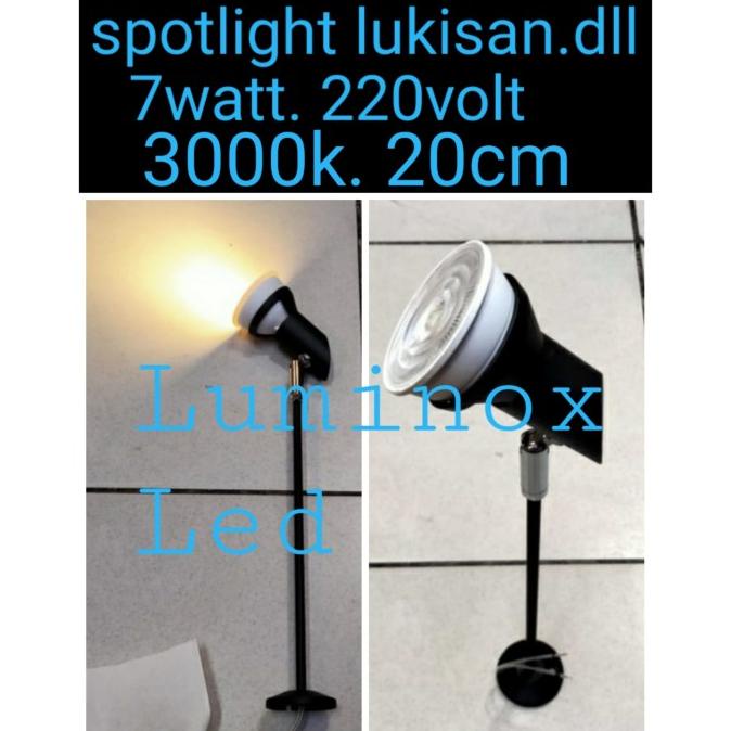 Jual Update! Lampu Sorot Lukisan Led 7W 7 Watt 3000K Spot Light Etalase ...