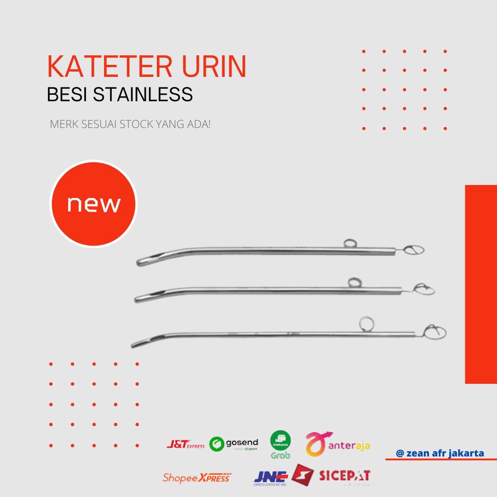 Jual Kateter Urin Cateter Besi stainless steel Catheter U | Shopee ...