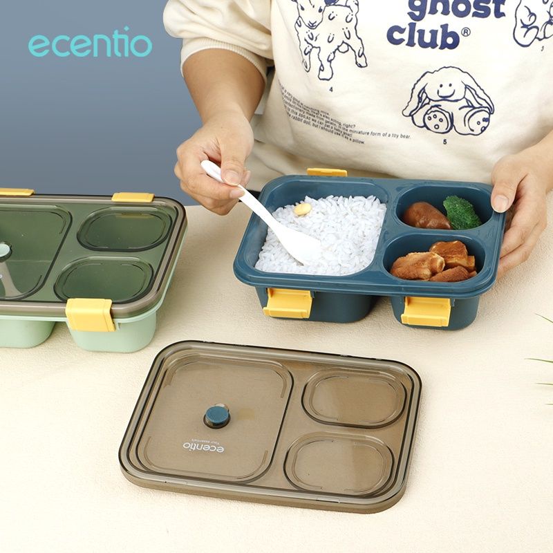 Jual ECENTIO Lunch Box wadah makan tempat makan 3 sekat 850ml | Shopee ... Jual ECENTIO Lunch Box wadah makan tempat makan 3 sekat 850ml | Shopee ...