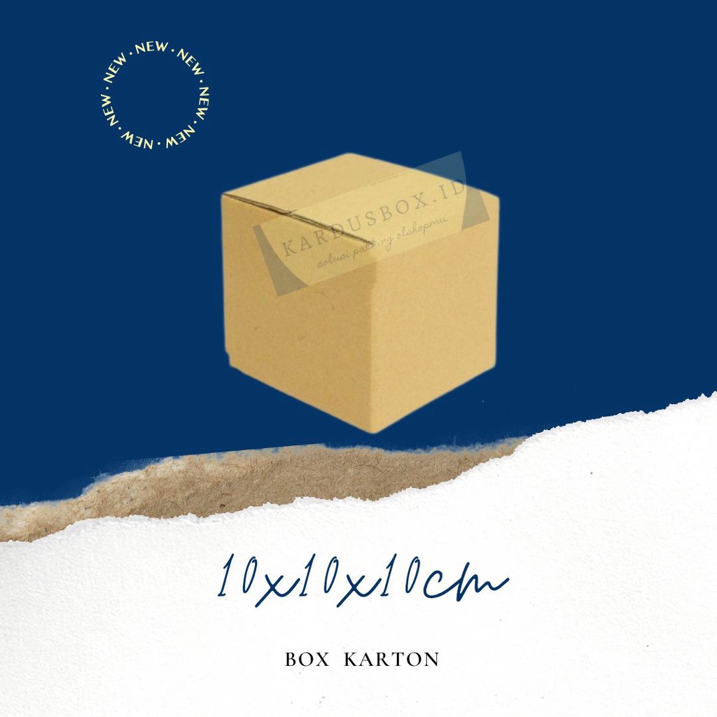 Jual BOX PACKAGING/BOX PACKING/10X10X10 CM/KARTON | Shopee Indonesia