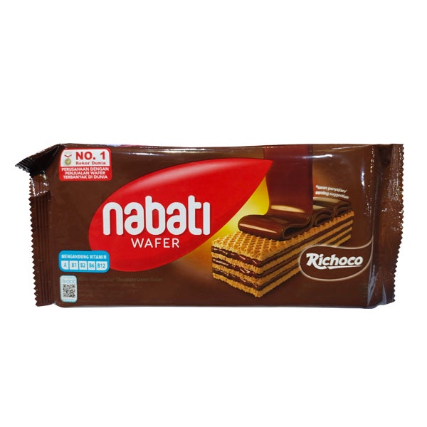 Jual NABATI RICHOCO WAFER KRIM COKELAT 122 GR | Shopee Indonesia