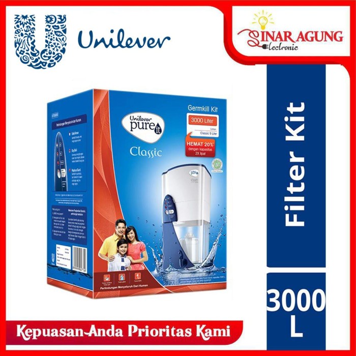 Jual {OkaStore} Unilever Pure It Germkill Filter 3000 L Pureit ...
