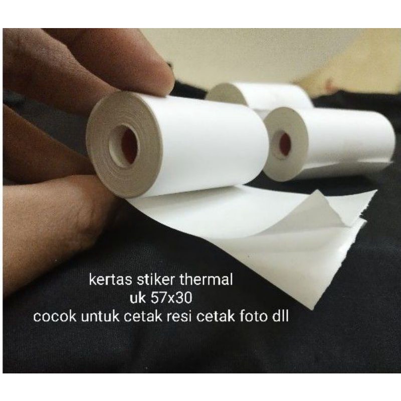 Jual KERTAS STICKER THERMAL 58 MM cocok untuk printer Label 58MM Cetak ...