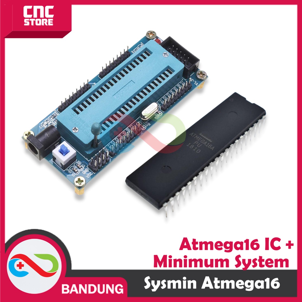 Jual PAKET BUNDLING SYSMIN SISTEM MINIMUM ATMEG16 AVR + IC ATMEGA16 | Shopee Indonesia