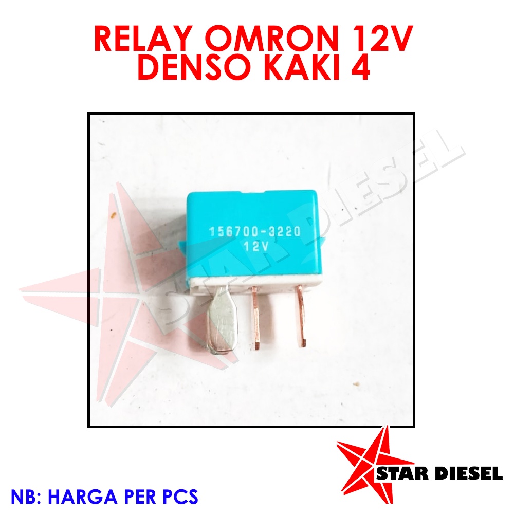 Jual RELAY OMRON 12V DENSO KAKI 4 RELAY BIRU OMRON DENSO 12V K4 ...