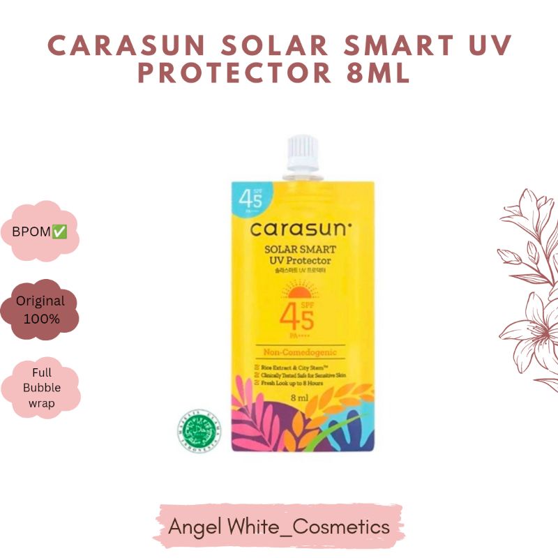 Jual ORIGINAL 100% CARASUN SOLAR SMART UV PROTECTOR SUNSCREEN 8ML ...