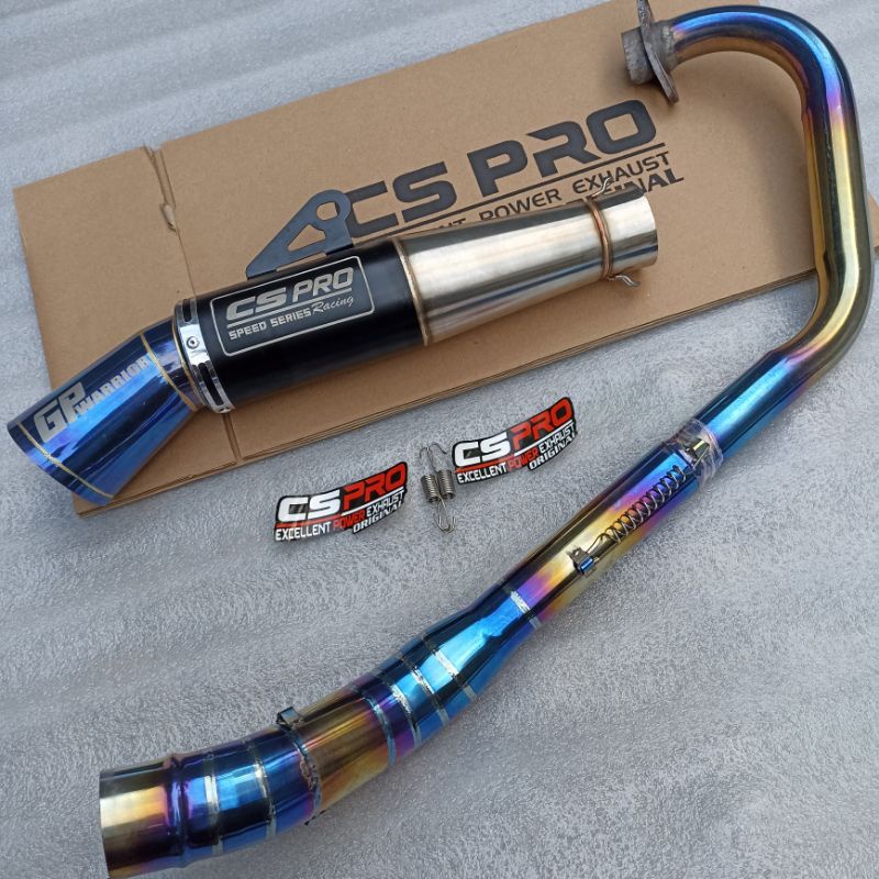 Jual Open pipe Cs Pro original Big tip and Big Elbow Raider 150 carb ...
