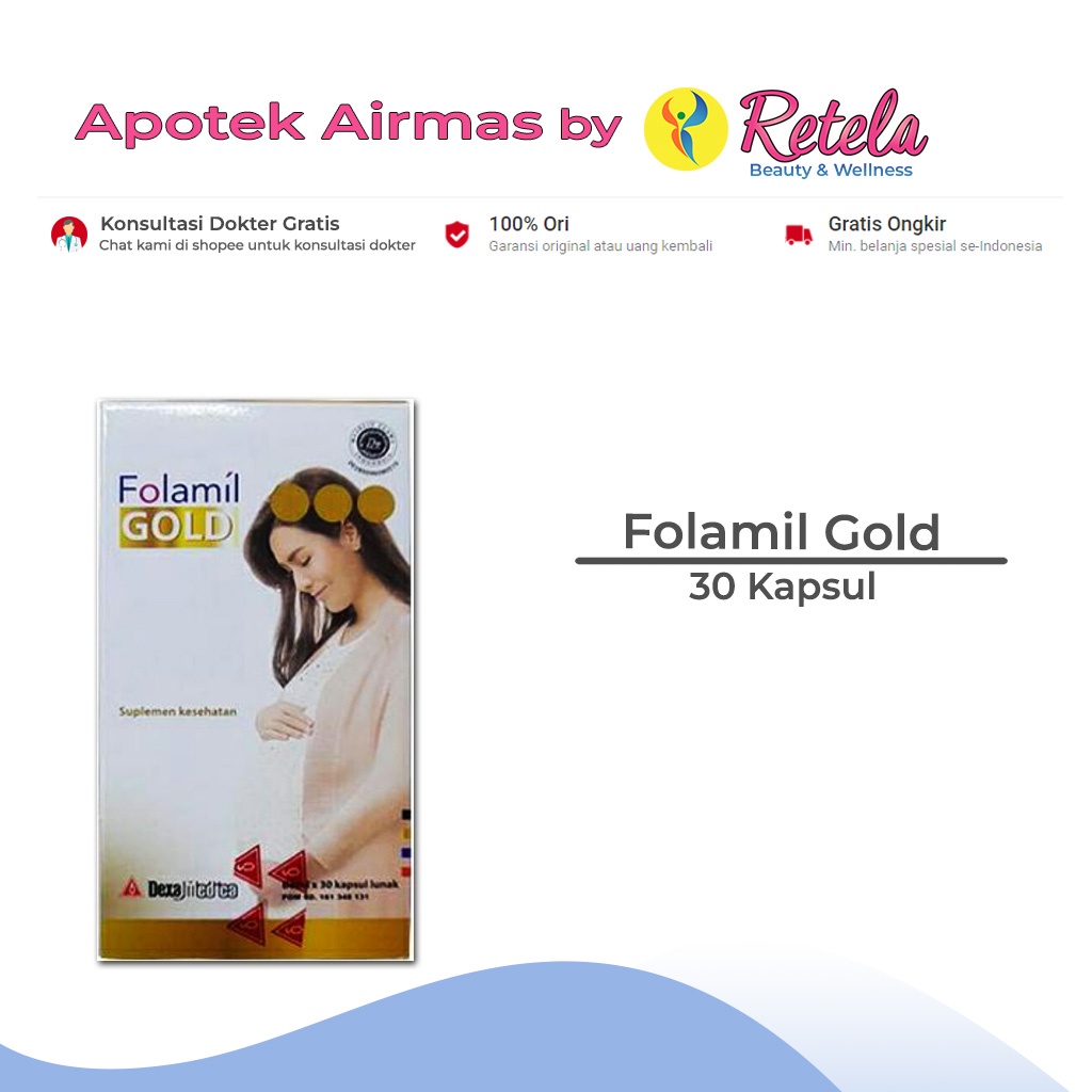 Jual FOLAMIL GOLD 30 CAPSUL | Shopee Indonesia
