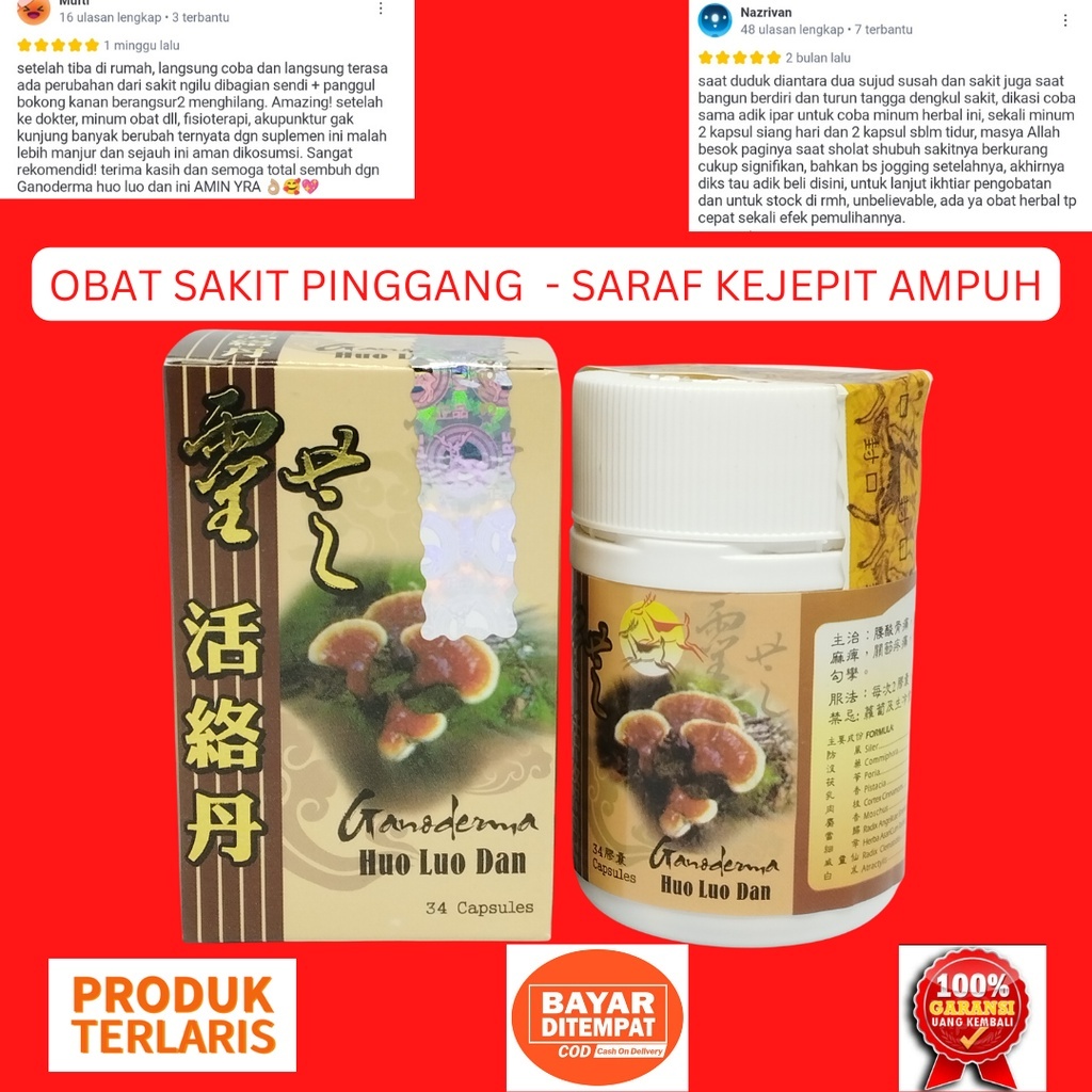 Jual HUO LUO DAN obat saraf kejepit - sakit pinggang - rematik manjur ...