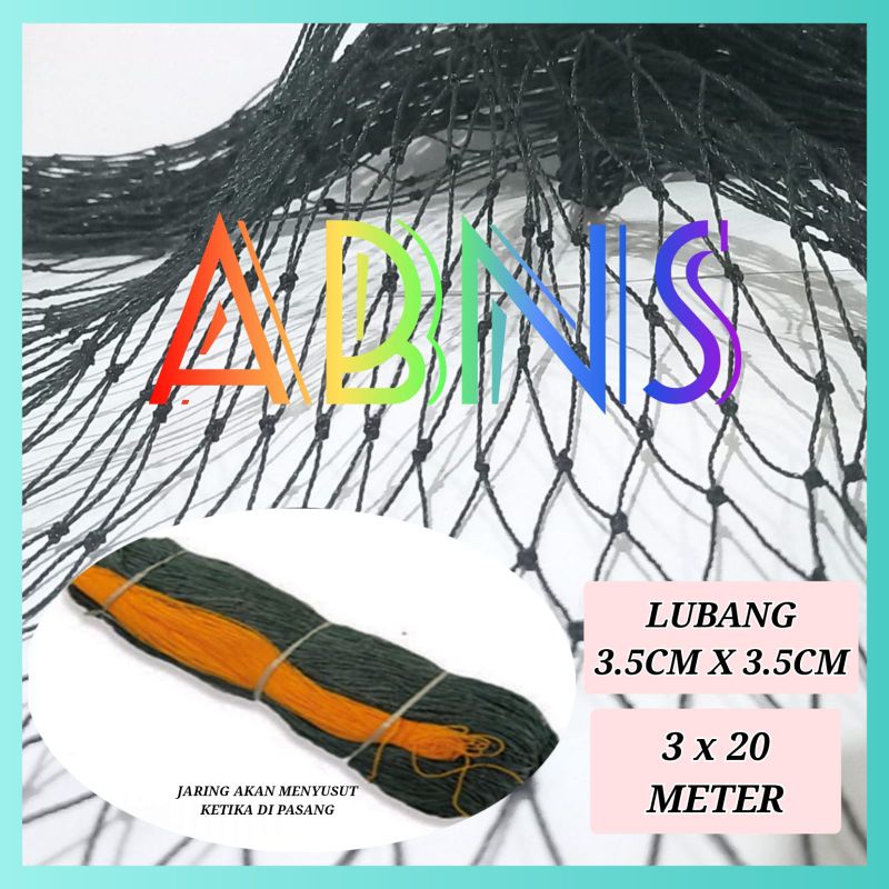 Jual jaring pagar serbaguna 3x20 meter / jaring pagar ayam / jaring ...