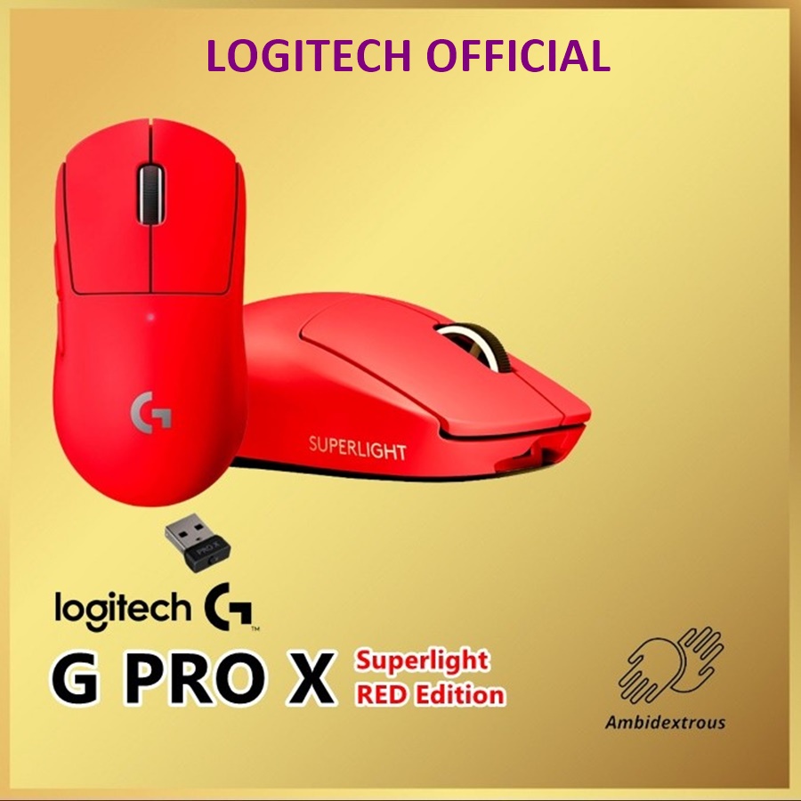 Jual Logitech G Pro X Superlight RED Wireless Gaming Mouse GPROX GPRO X ...