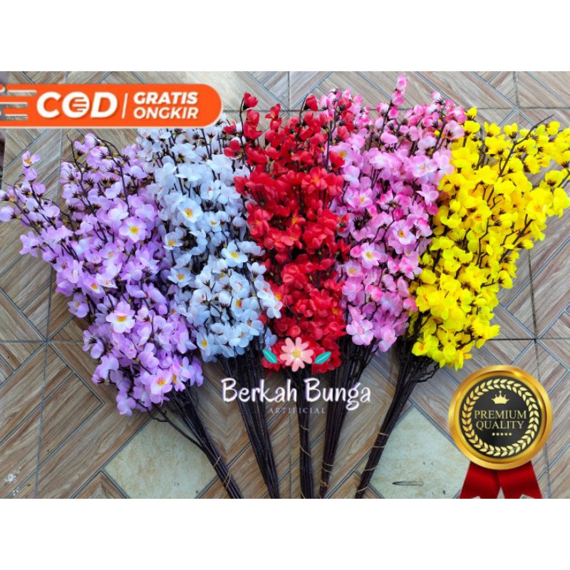 Jual Bunga Sakura Artificial lusinan 12pcs/Bunga Sakura Hias/Sakura ...