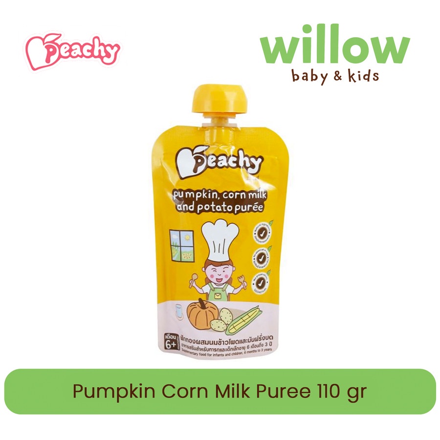 Jual Makanan Bayi - Peachy Pumpkin, Corn Milk & Potato Puree 110 gr ...