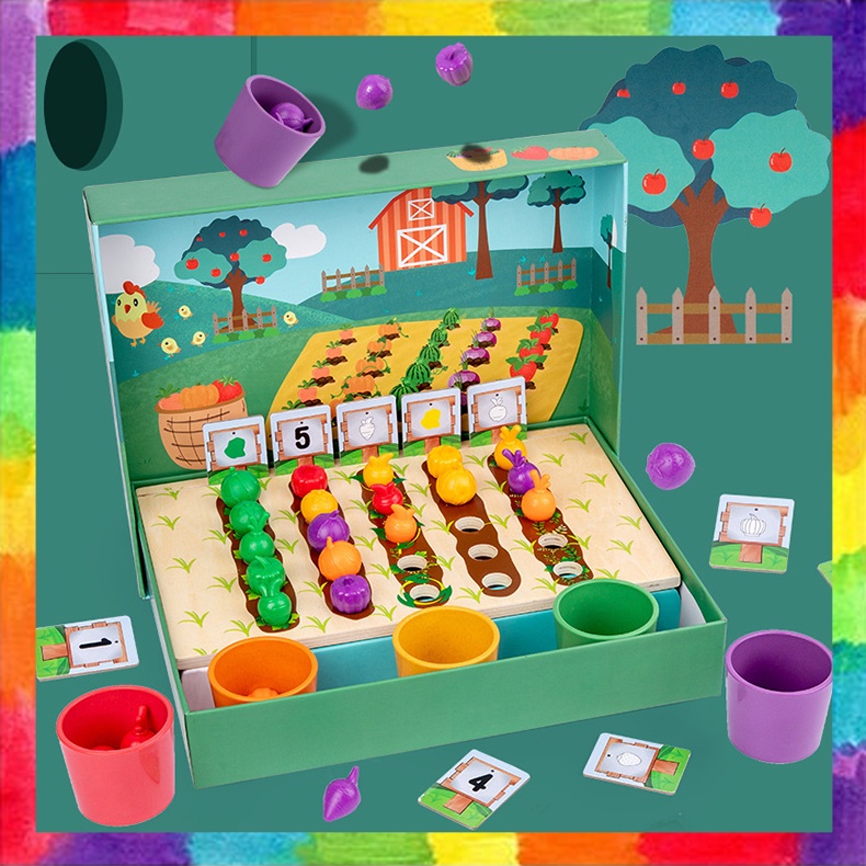 Jual Mainan Edukasi Fruit and Vegetable Farm Color Cognitive ...
