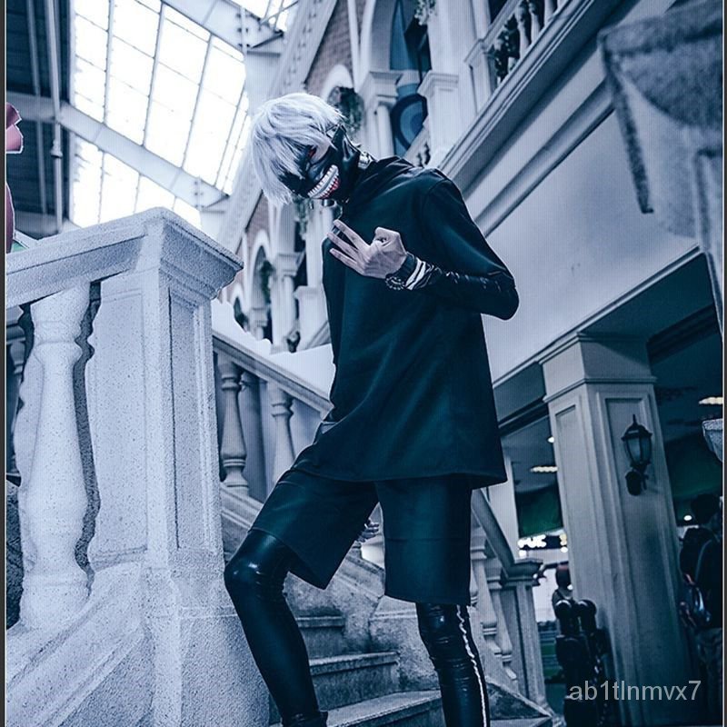 Jual 【MPID】Tokyo Ghoul Cosplay Kaneki Ken Costume Full Set Pria ...
