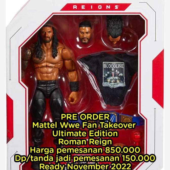 Jual Mattel Wwe Fan Takeover Ultimate Edition Roman Reign | Shopee ...