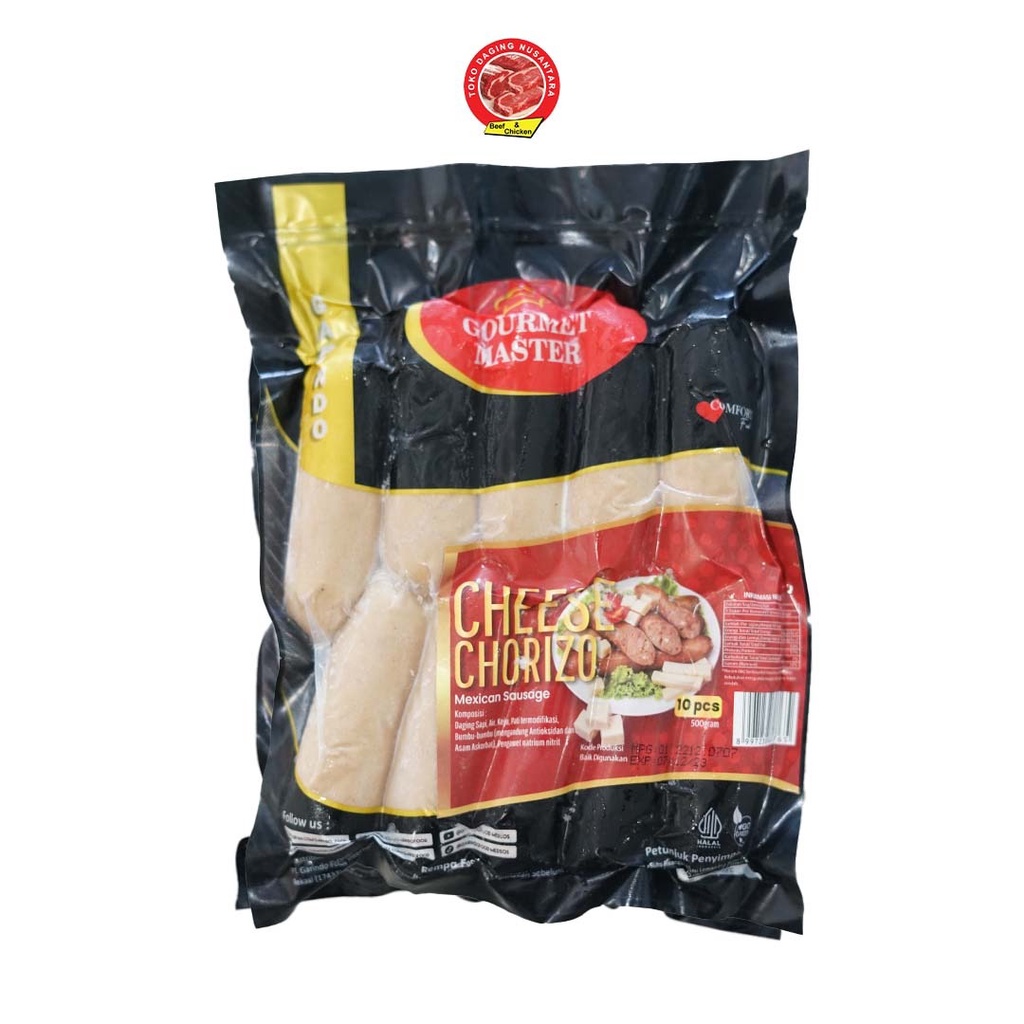 Jual GOURMET MASTER SAUSAGE CHORIZO CHEESE | Shopee Indonesia