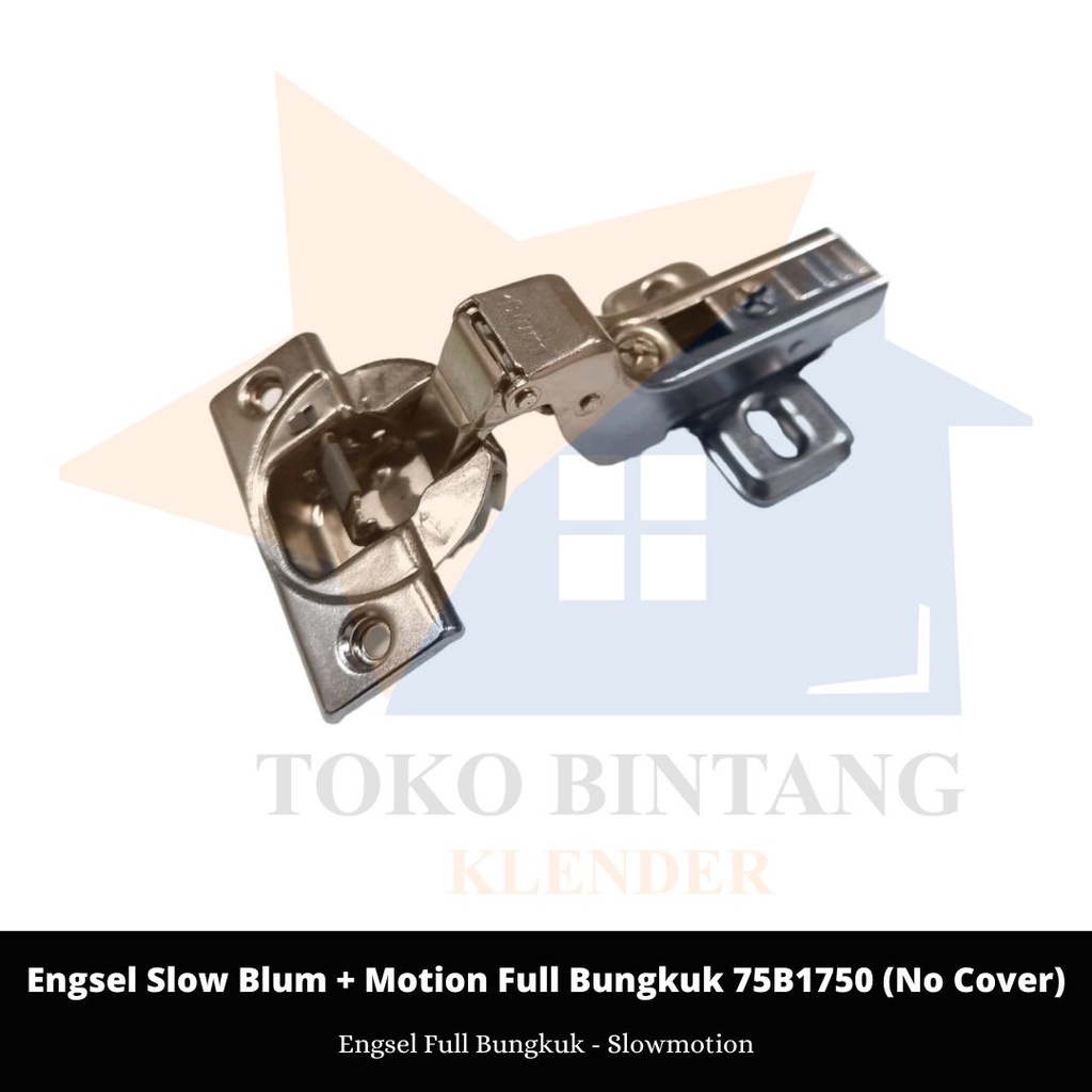 Jual Engsel Slow Blum + Motion Full Bungkuk 75B1750 (No Cover) | Shopee ...