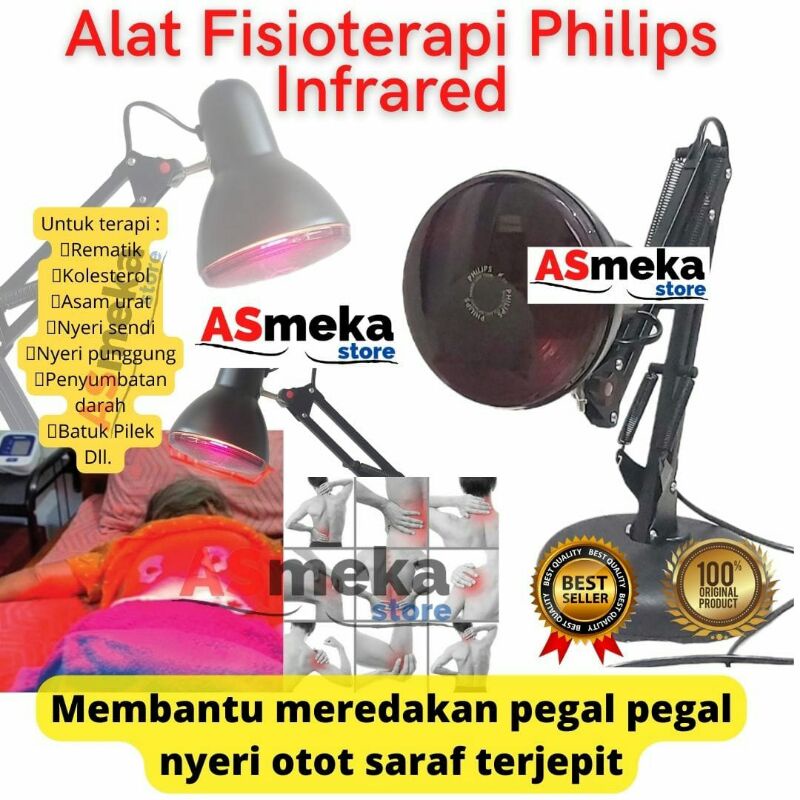 Jual [𝐎𝐑𝐈 𝐏𝐇𝐈𝐋𝐈𝐏𝐒] Alat fisioterapi set Lampu Terapi infra red infra ...