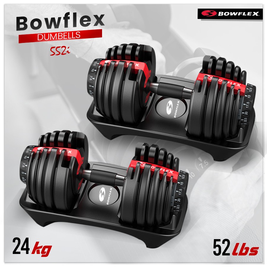 Jual Paket COMBO 2x Bowflex 552i (Satu pasang) Adjustable Dumbell ...