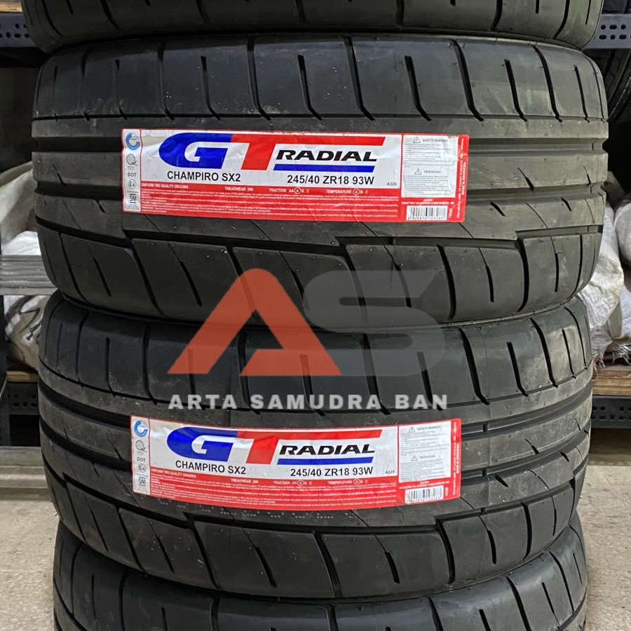 Jual Ban GT Radial Gajah Tunggal Champiro SX2 245 / 40 R 18 R18 ...
