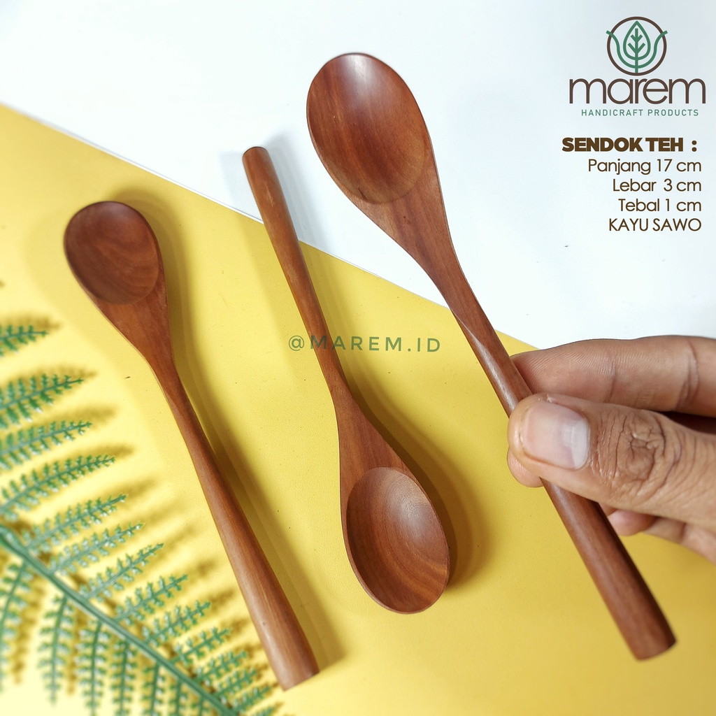 Jual SENDOK KAYU KOREA | SENDOK OVAL KAYU | SENDOK KAYU UNIK 17 CM ...