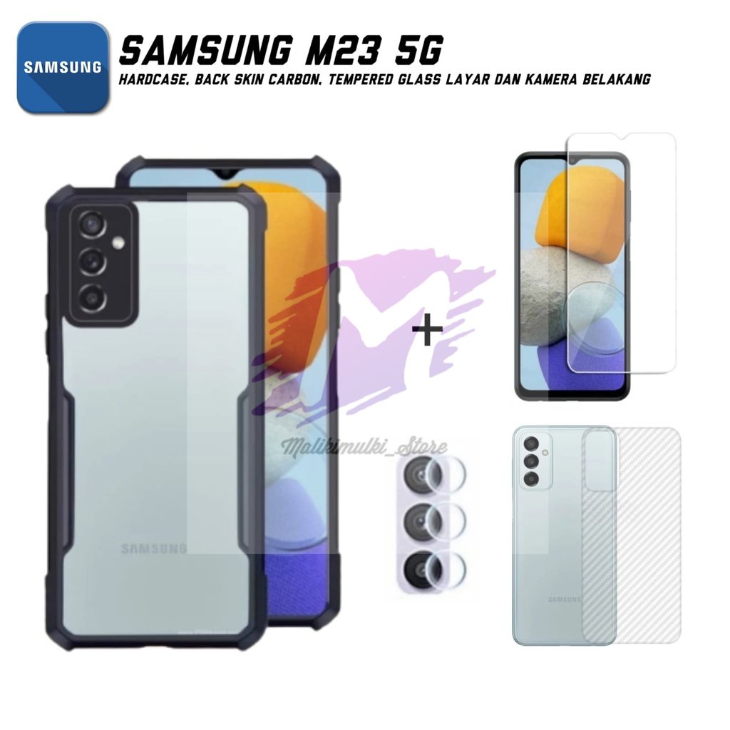 Jual PROMO 4in1 Case Samsung M23 5G Hardcase Armor Transprant Premium ...