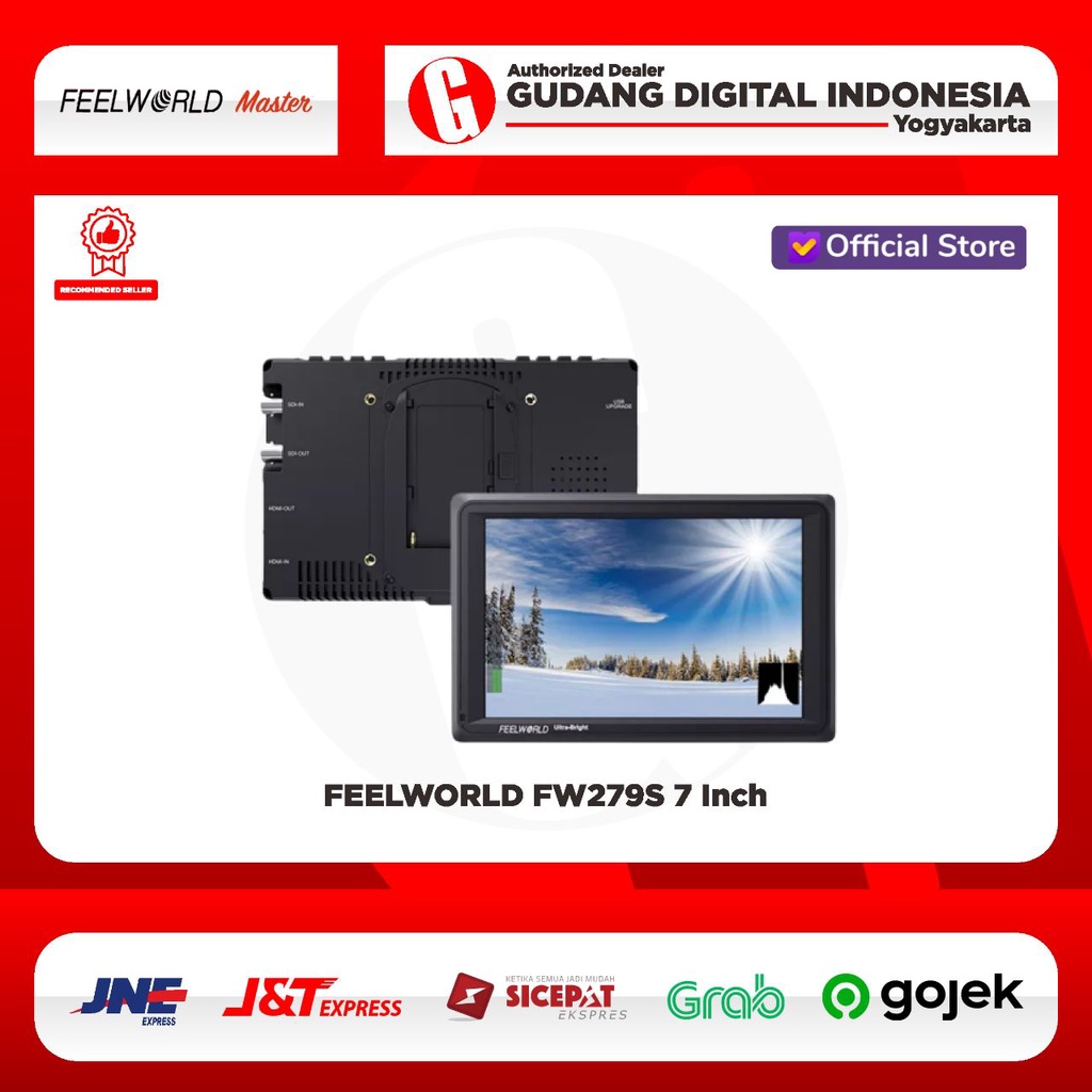 Jual FEELWORLD FW279S 7 INCH ULTRA BRIGHT 2200NIT MONITOR SDI 4K HDMI ...