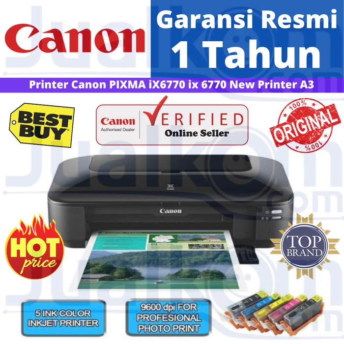Jual Printer Canon Pixma Ix6770 Ix 6770 New Printer A3 Ix6770 56/100 ...
