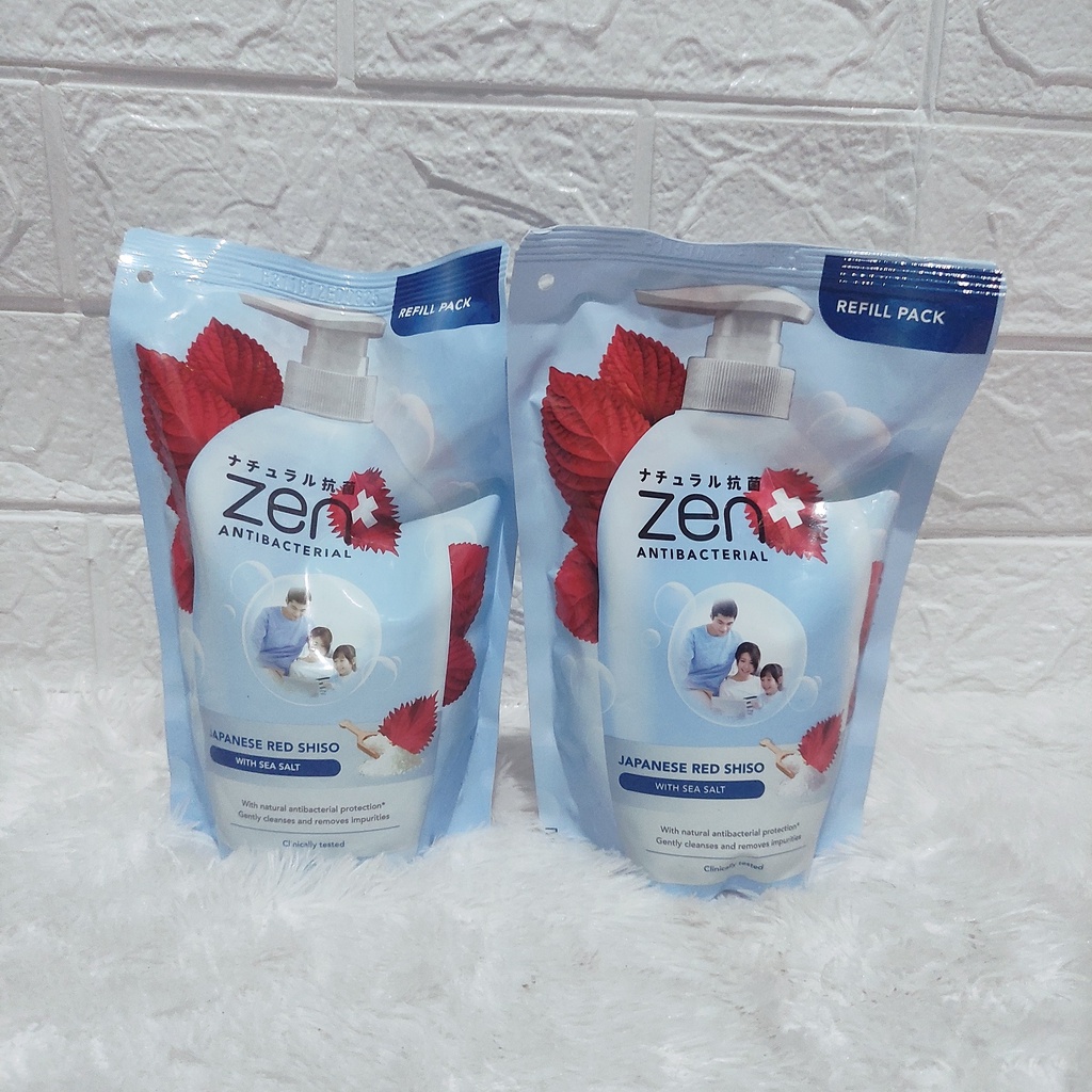 Jual Zen Antibacterial body wash Zen sabun cair with sea salt 400ml ...